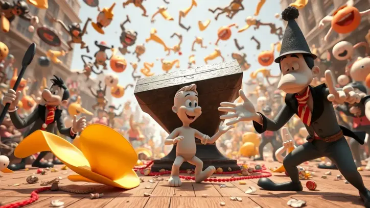 History of Non-Verbal Comedy in Cartoons: From Silent Films to Modern Mime