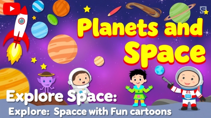 Planets and Space Cartoons for Kids